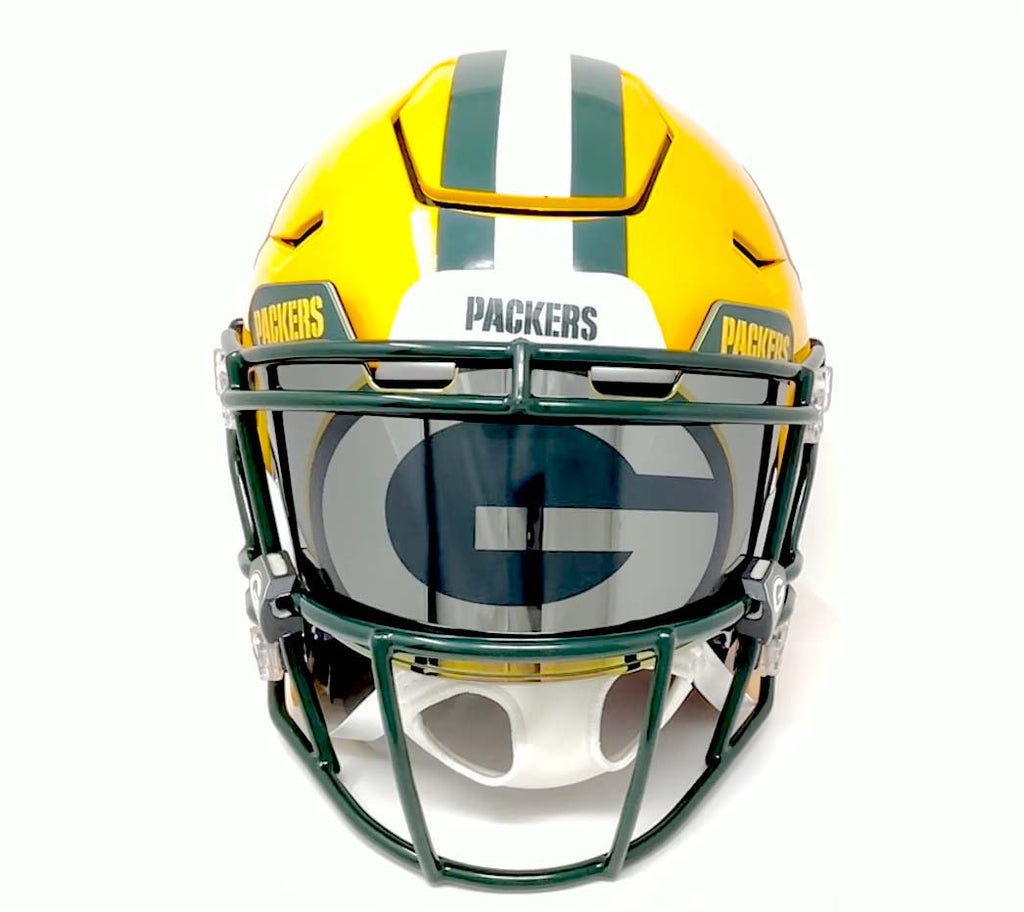 Green Bay Packers Custom Football Helmet | THG Custom – The Helmet Giant